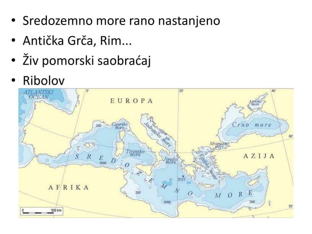 Evropa-Granice, obala i mora | PPTX