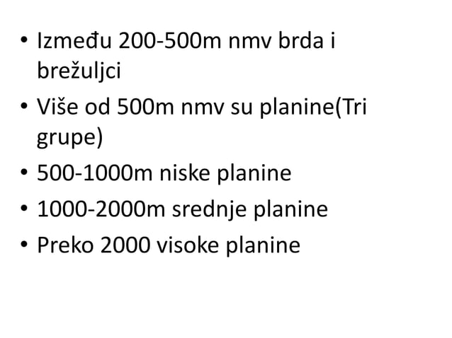 Reljef Evrope | PPT | Free Download