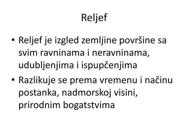 Reljef Evrope | PPTX