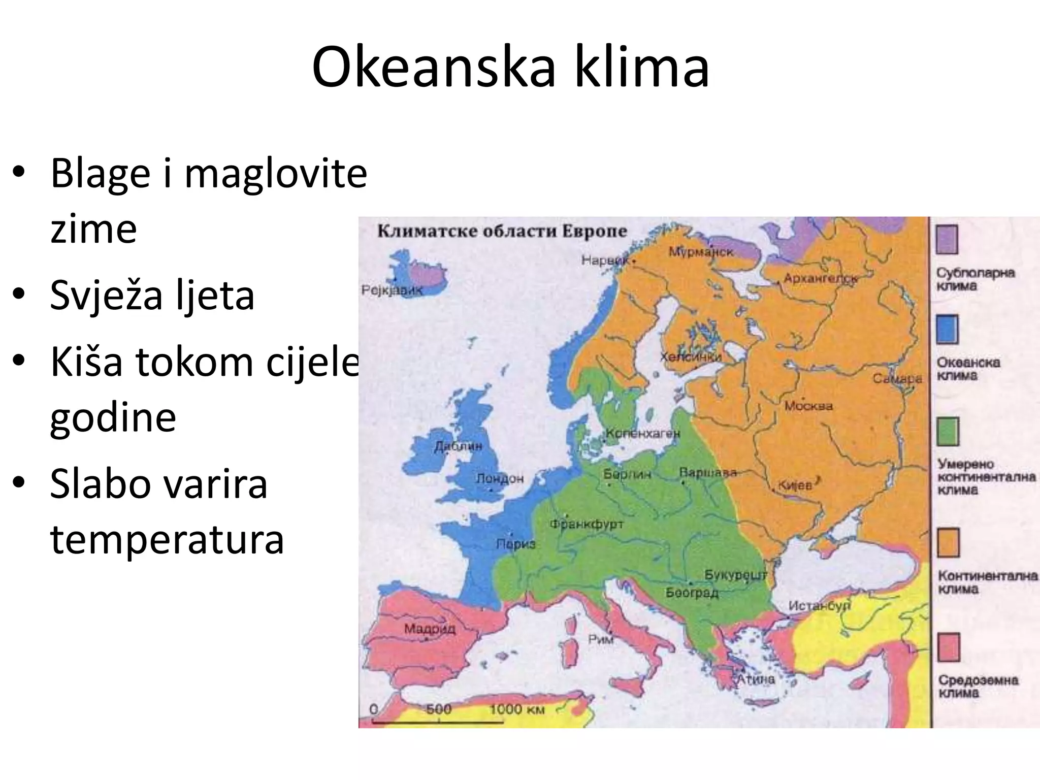 Klima, biljni i životinjski svijet Evrope | PPTX