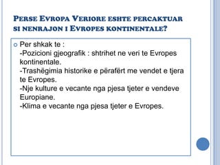Evropa veriore | PPTX