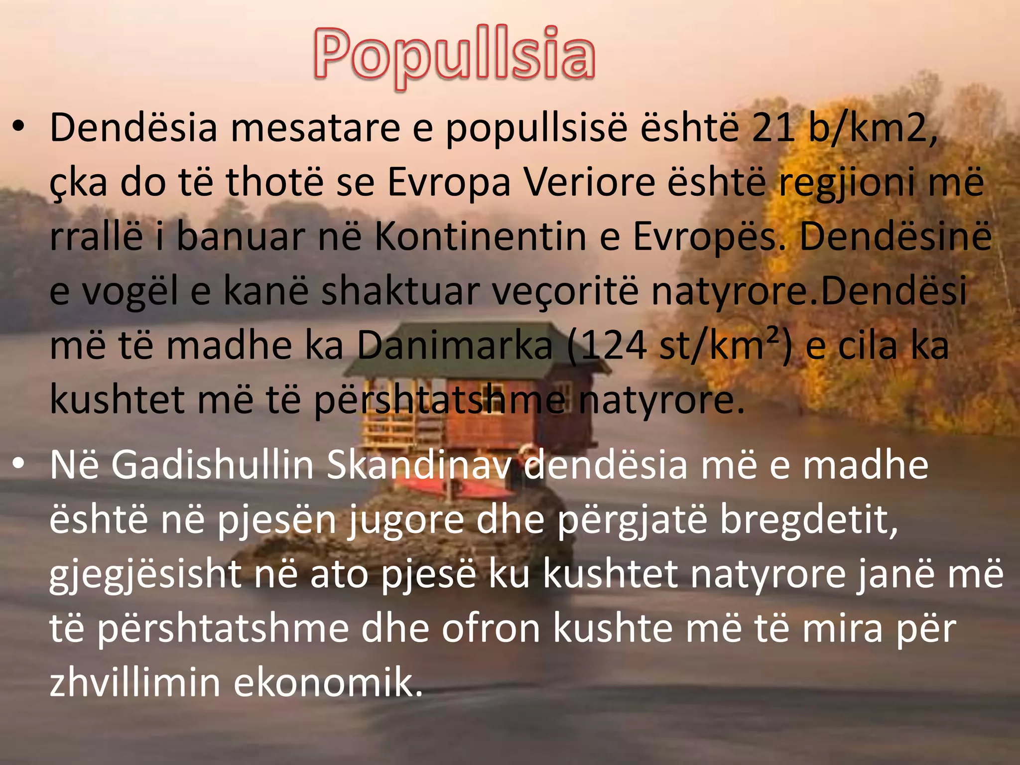 Gjeografi - Evropa Veriore | PPTX