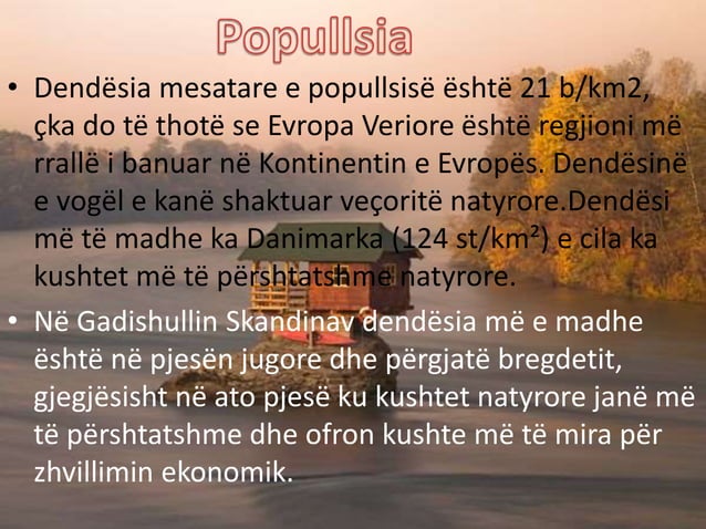 Gjeografi - Evropa Veriore | PPTX