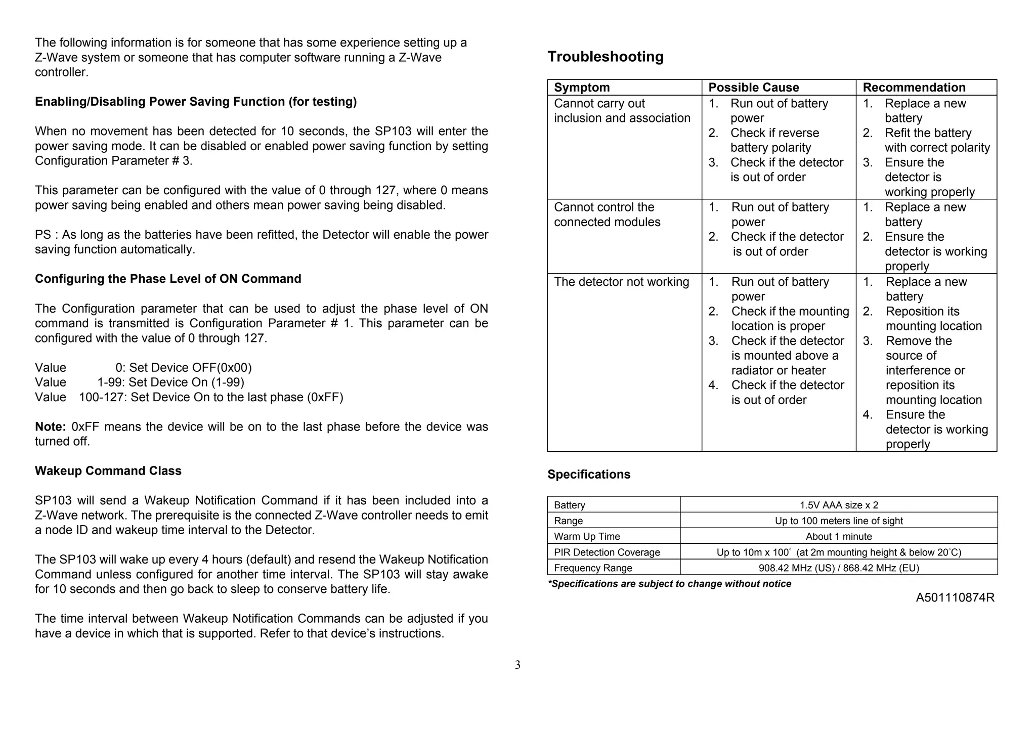 Everspring SP103 Manual | PDF