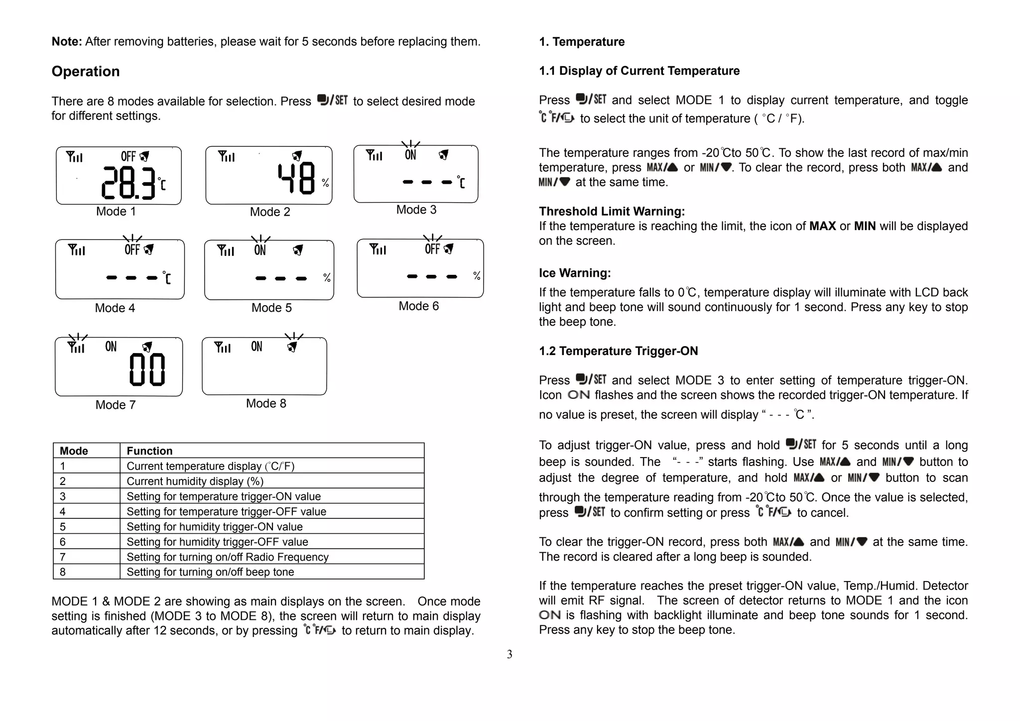 Everspring ST814 manual | PDF