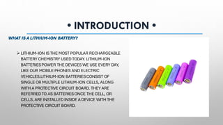 What is the Lithium Ion Battery ? Ppt | PDF