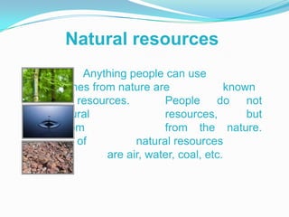 renewable and non renewable resources | PPTX