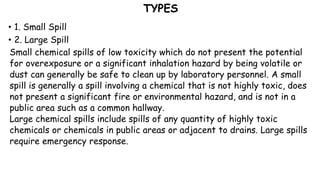 Information About Chemical Spills . | PPTX