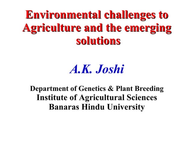 Evs Emerging Challenges | PPT