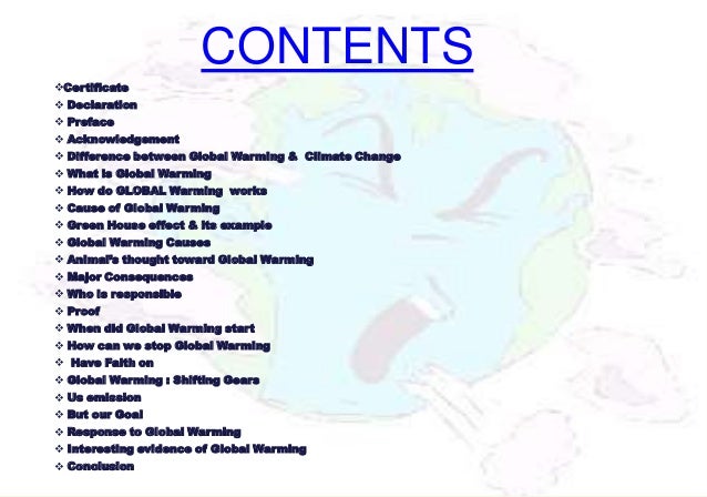 Global Warming EVS Project Global Warming EVS Project