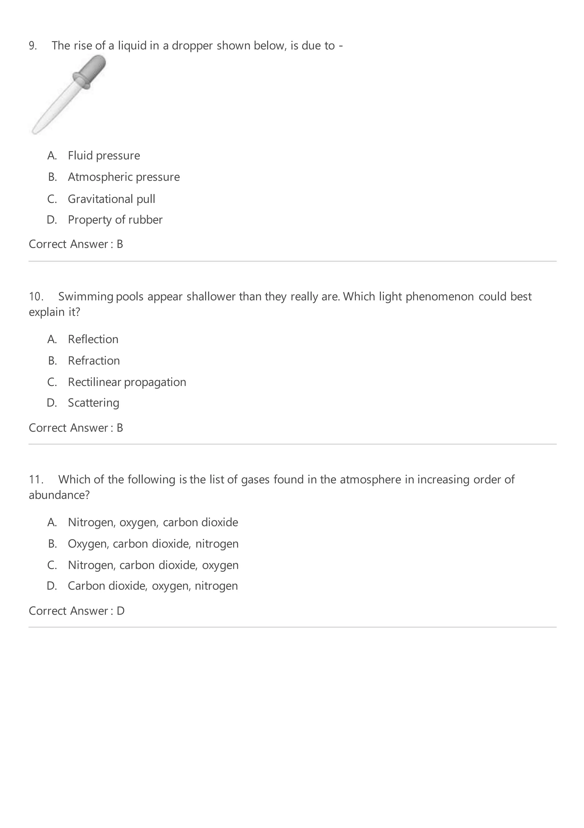 CLASS VIII SLATE SCIENCE WITH KEY | PDF