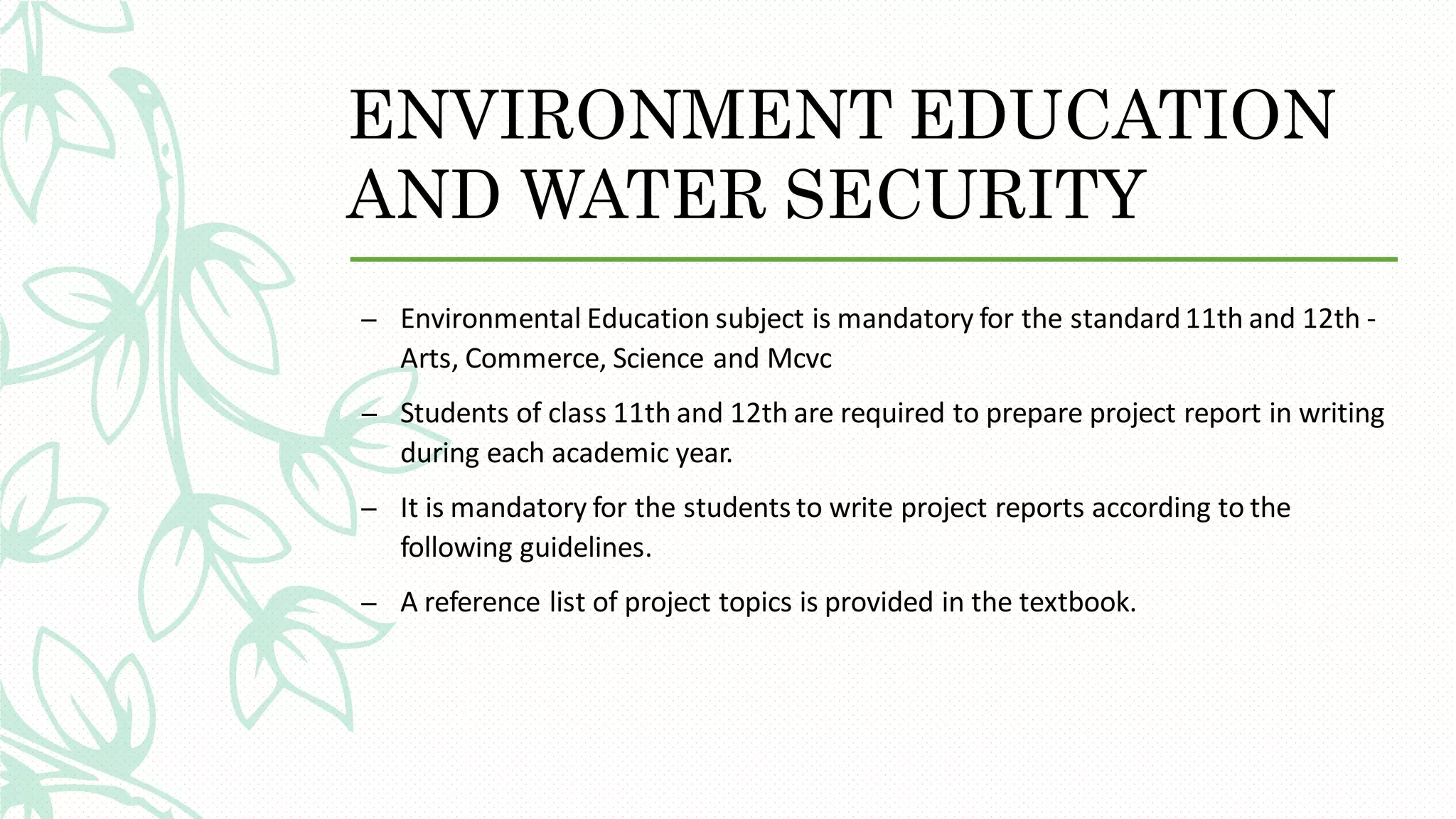 Evs project writing guideline | PDF