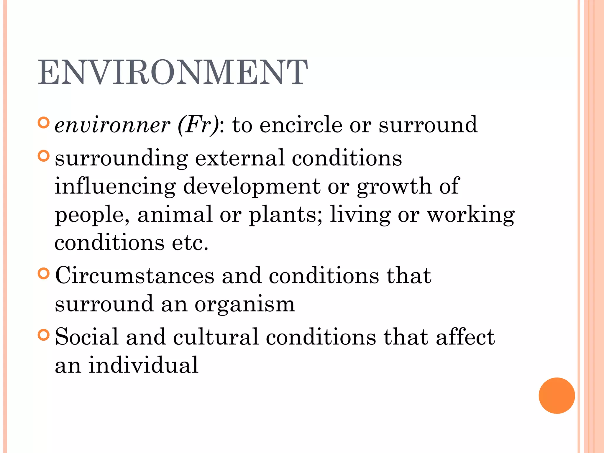 Introduction to Environmental Studies | PPT