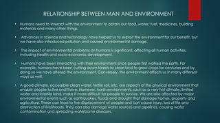 Environmental sciences introduction and need | PPT
