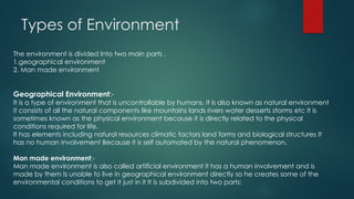Environmental sciences introduction and need | PPT