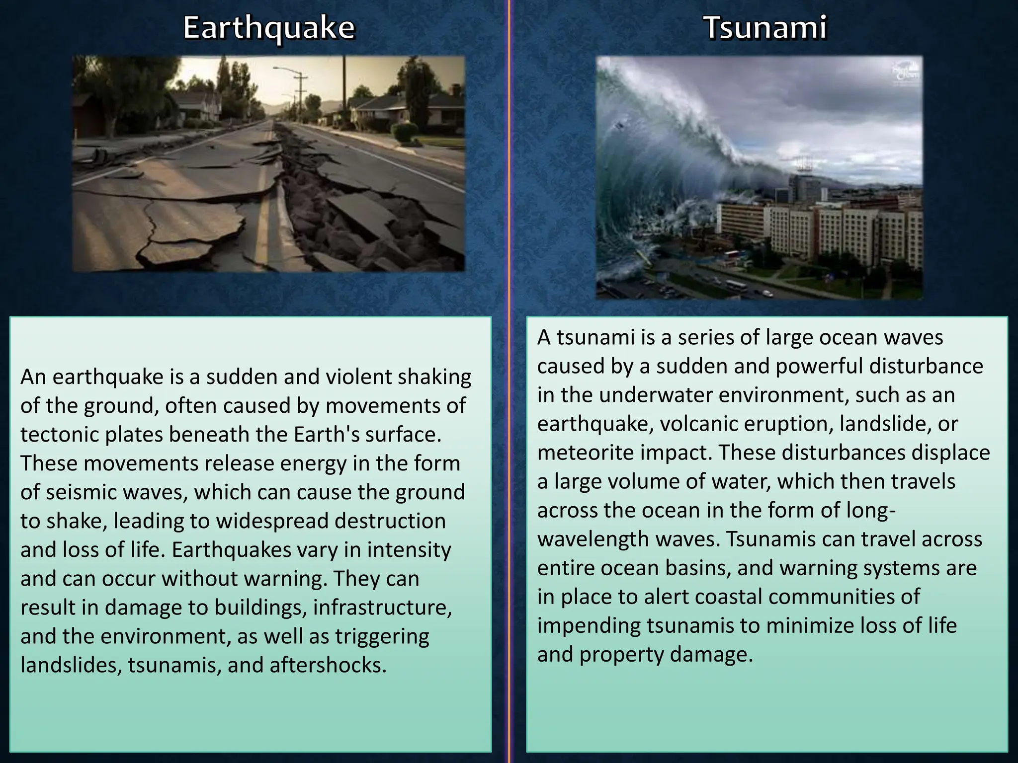 Environmental awareness and types of disasters | PPTX