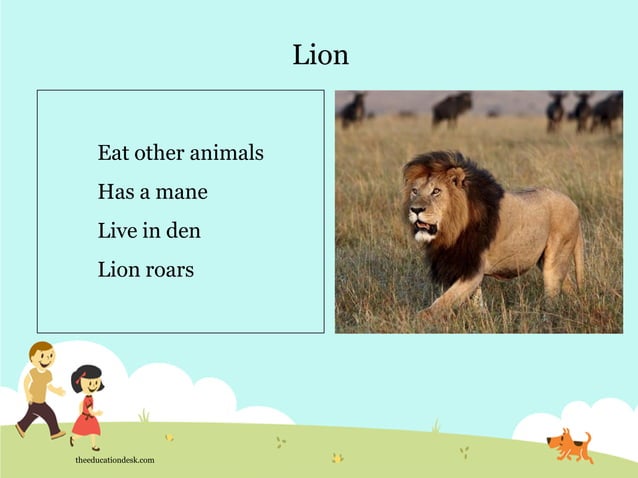 Environmental Science (EVS) : Animals (Class I) | PPT