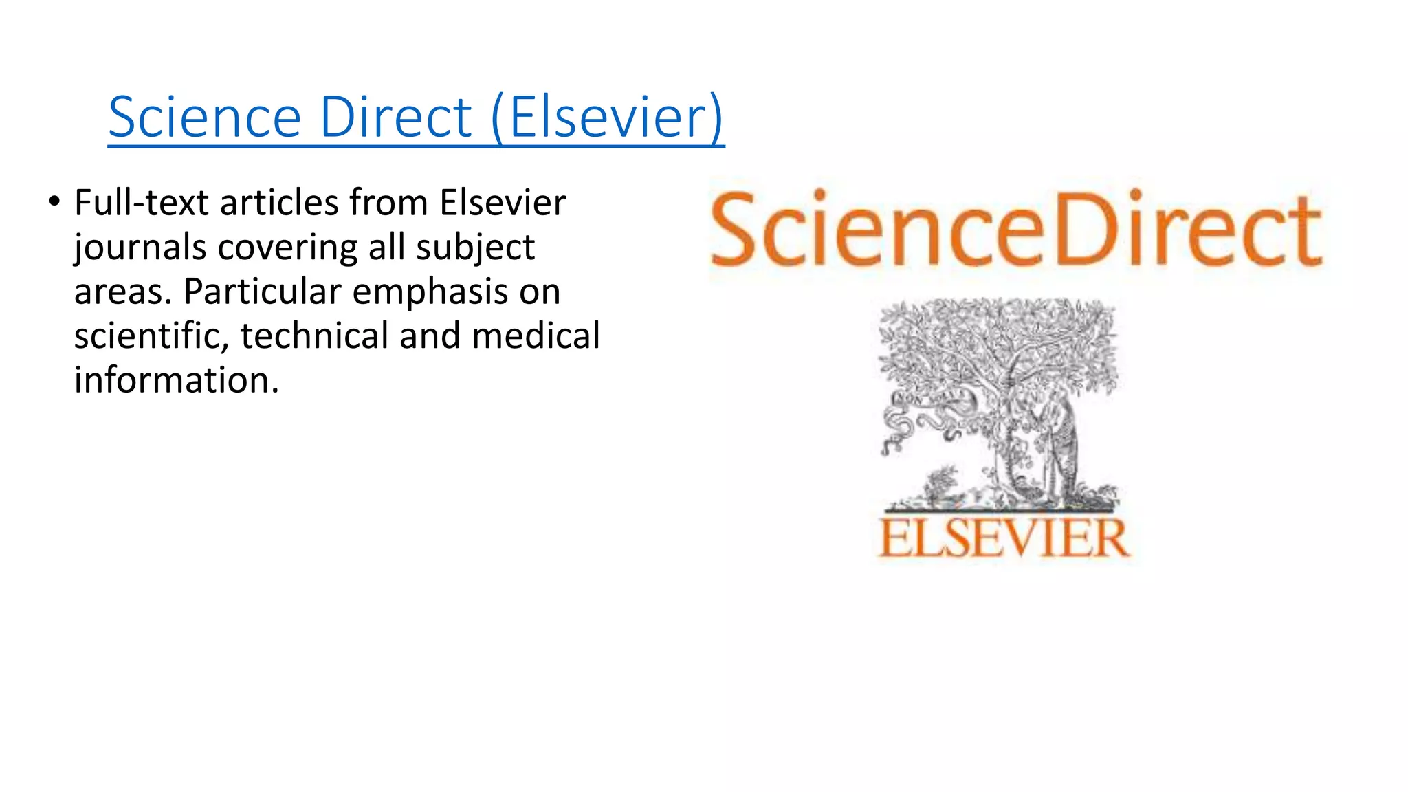 NSU Environmental Sciences Databases | PPT