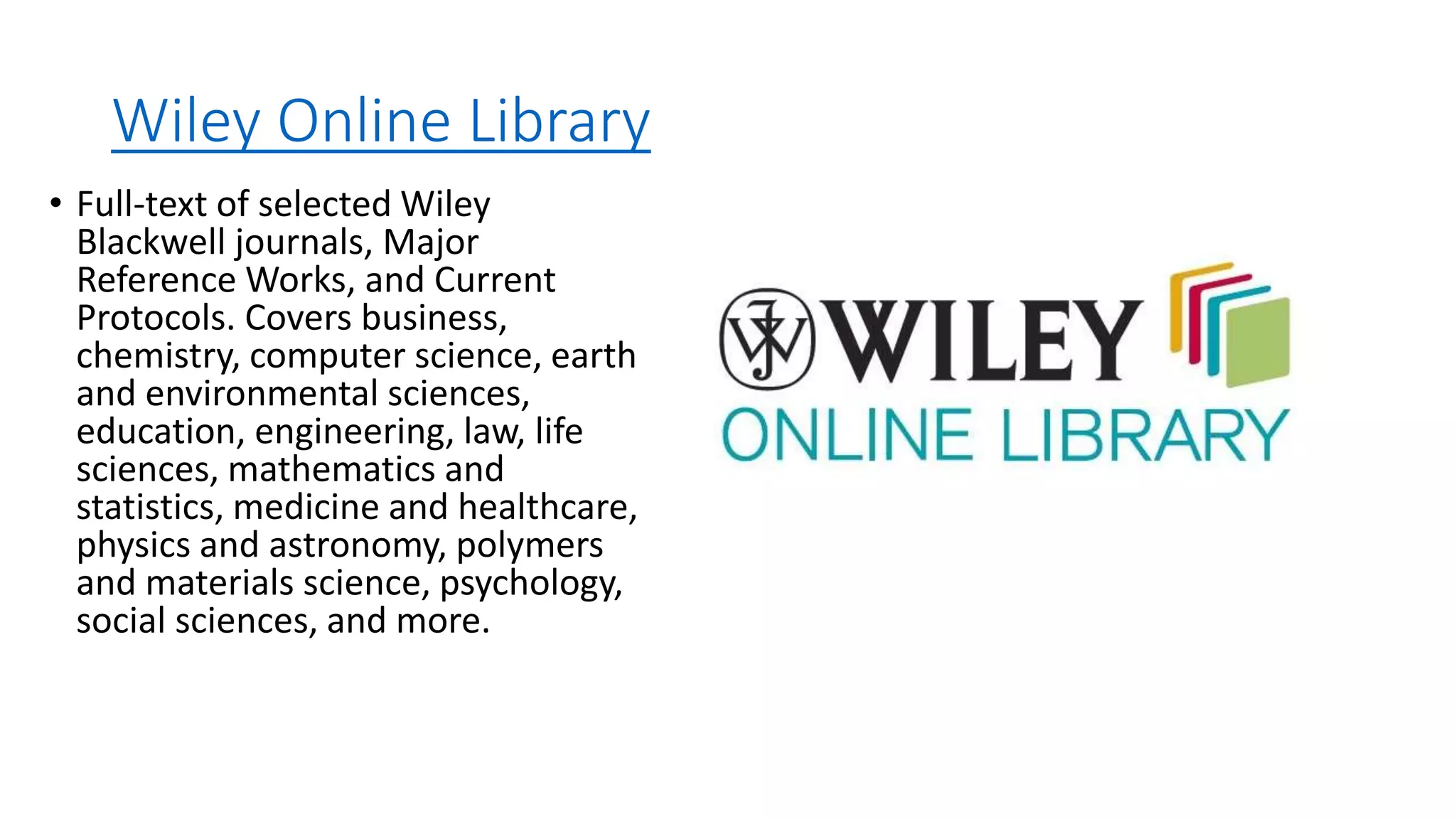 NSU Environmental Sciences Databases | PPT