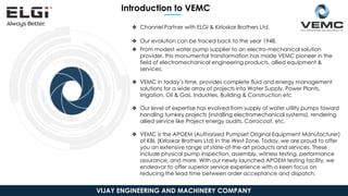 ELGi EV Series Air Compressor Pitch PPT For Fortis Hospital | PPTX