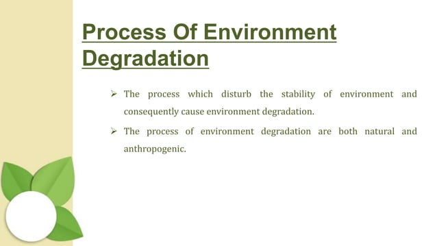 Environment Degradation | PPT | Free Download