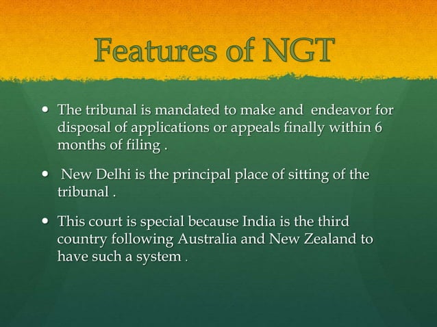 national green tribunal | PPTX