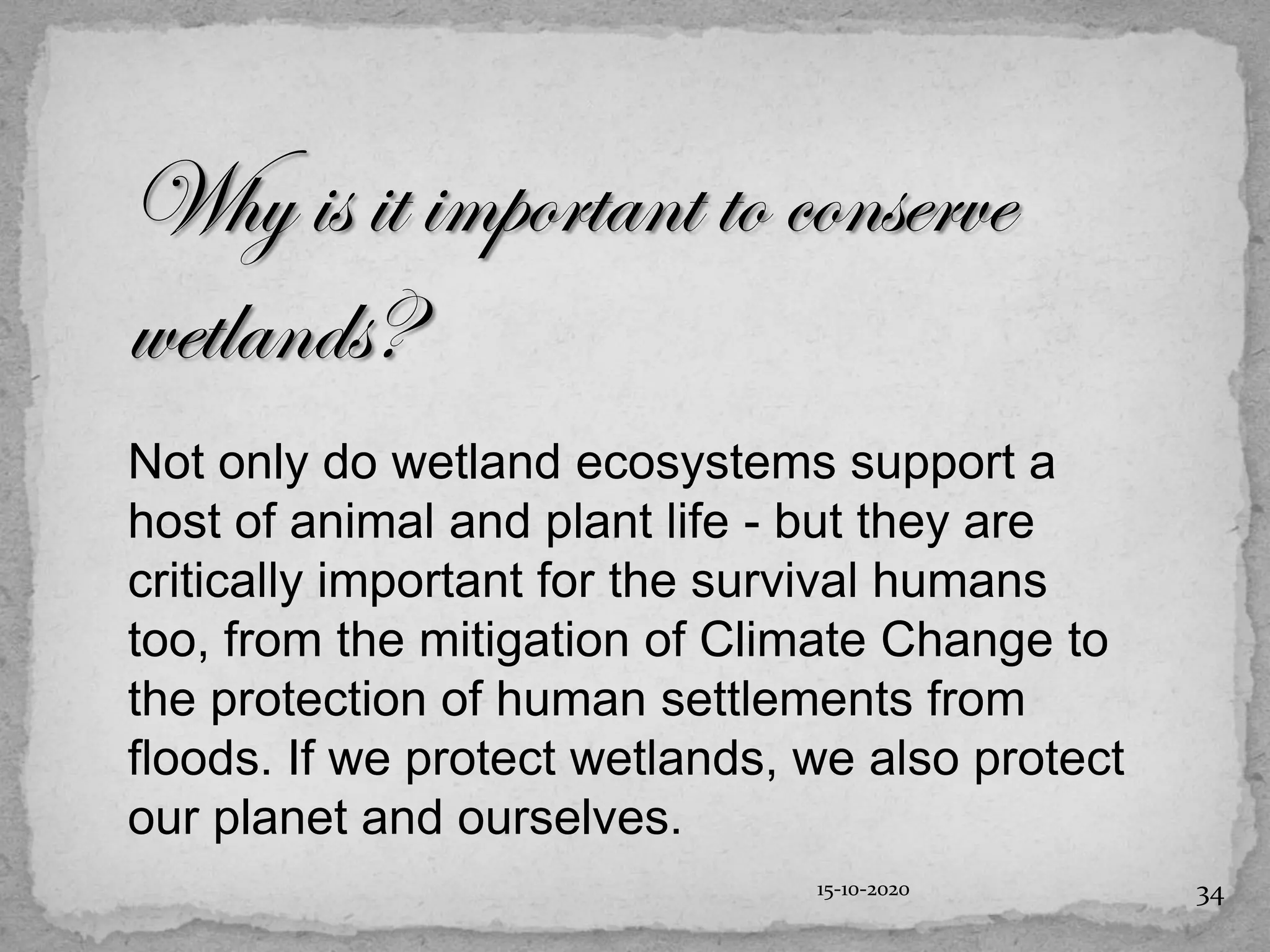 Wet land ecosystem: Introduction, Welfare, Classification, Wildlife ...
