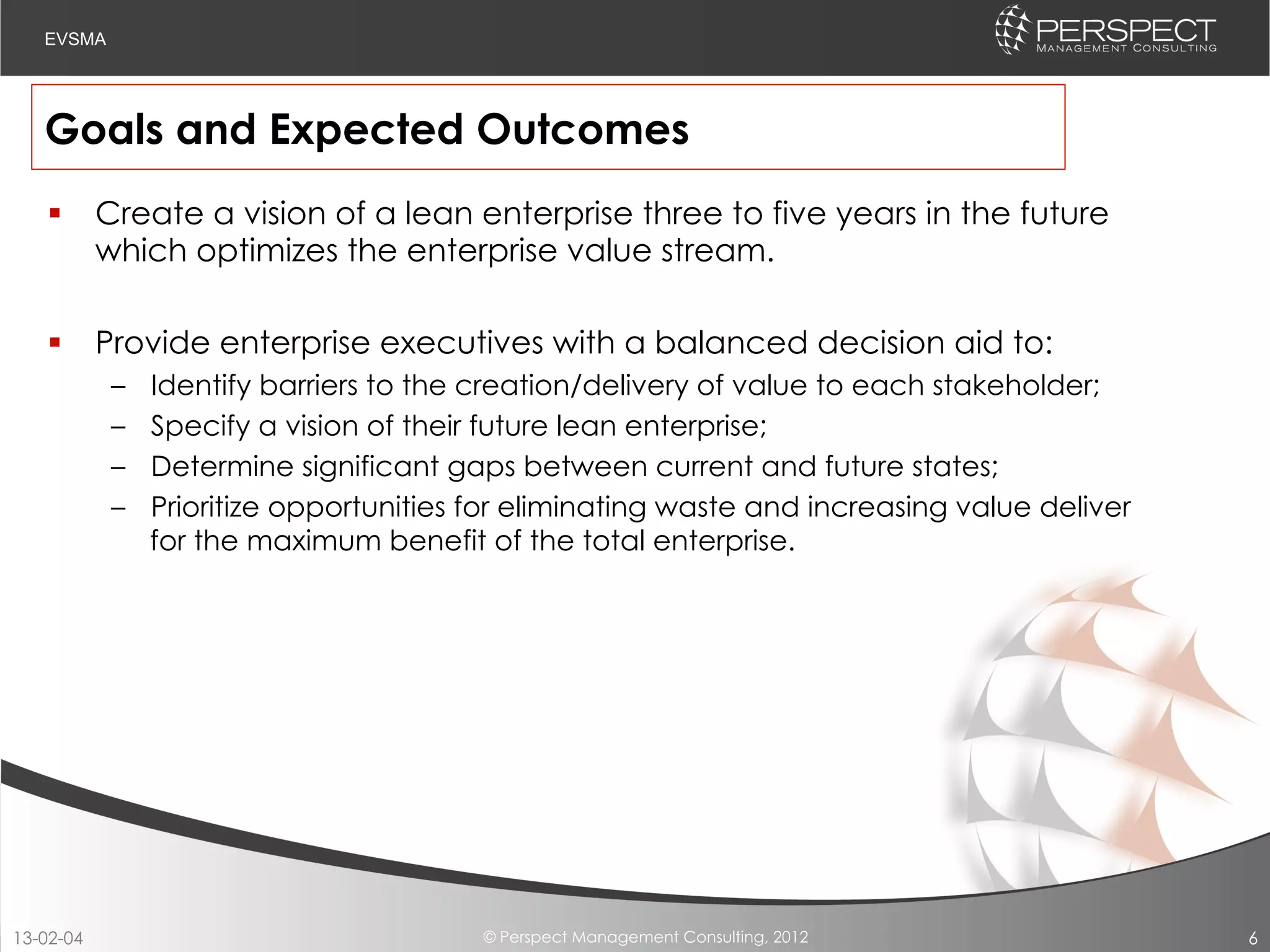 Enterprise Value Stream Mapping & Analysis - Perspect Management ...