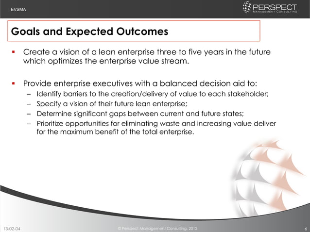 Enterprise Value Stream Mapping And Analysis Perspect Management Consulting Ppt
