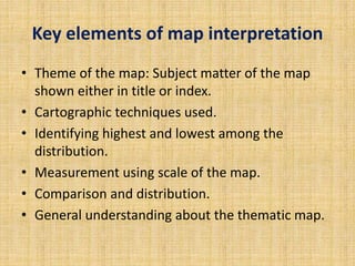 Interpretation of thematic maps depicting environmentally significant ...