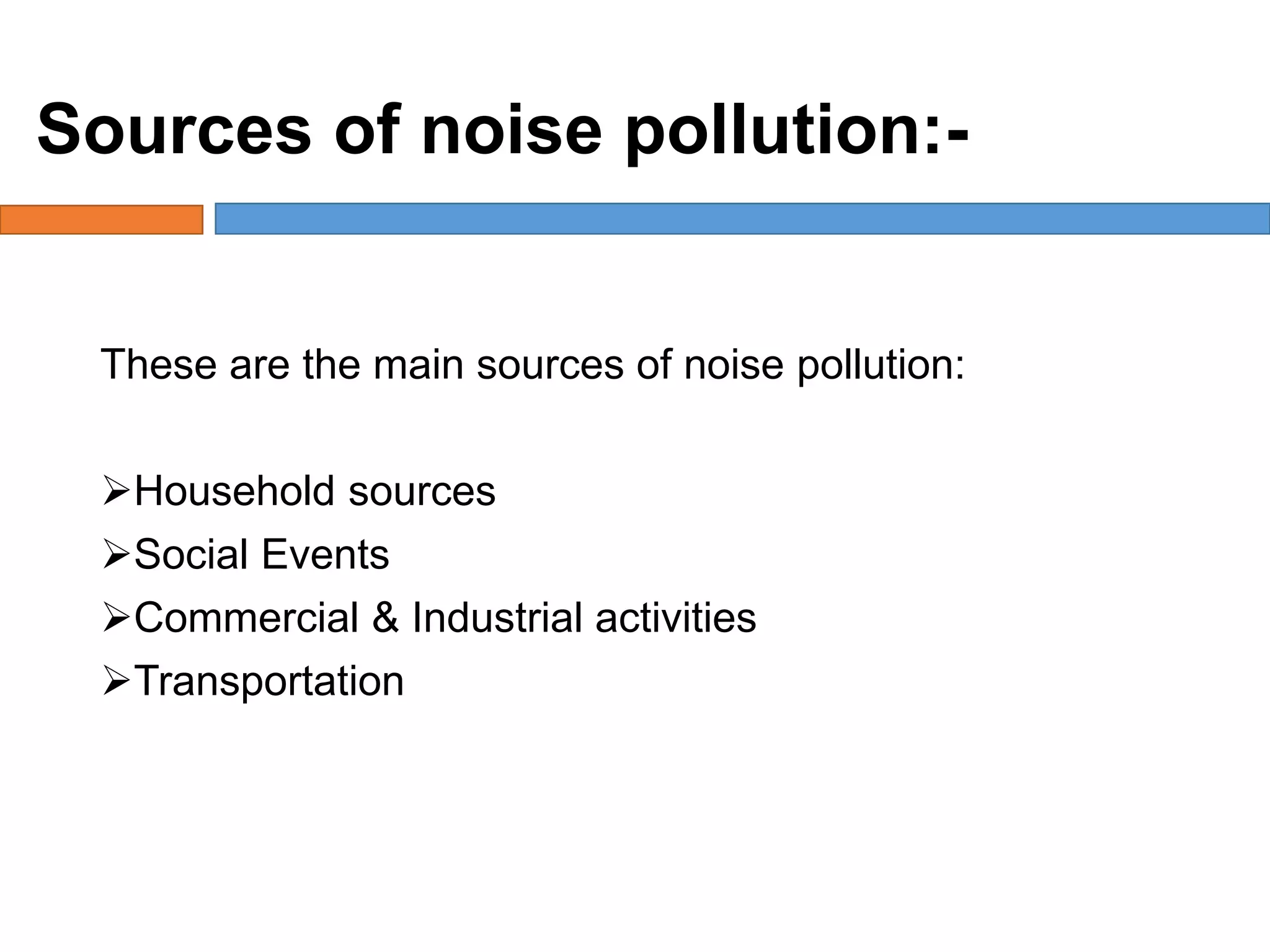 Noise Pollution | PPTX