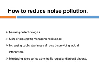 Noise Pollution | PPTX