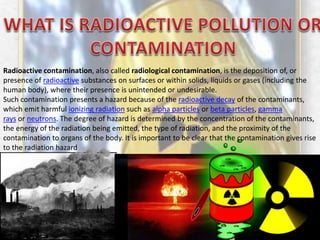 Causes Of Radioactive Pollution