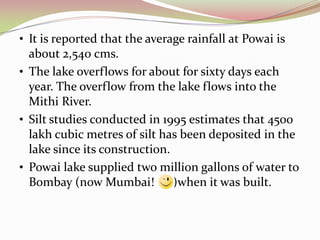 Evs powai lake ppt | PPT