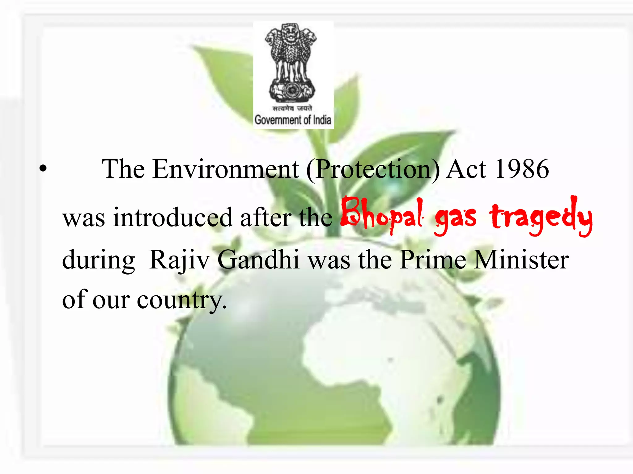 Environment protection act | PPTX