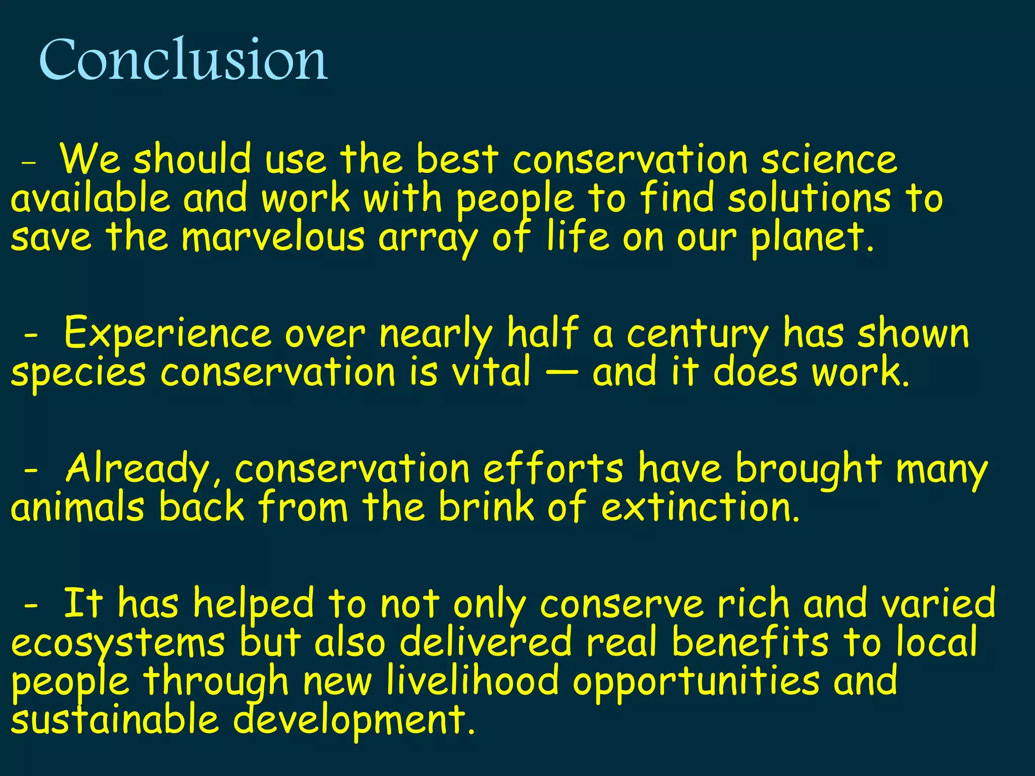 EVS PPT - ENDANGERED SPECIES | PPTX