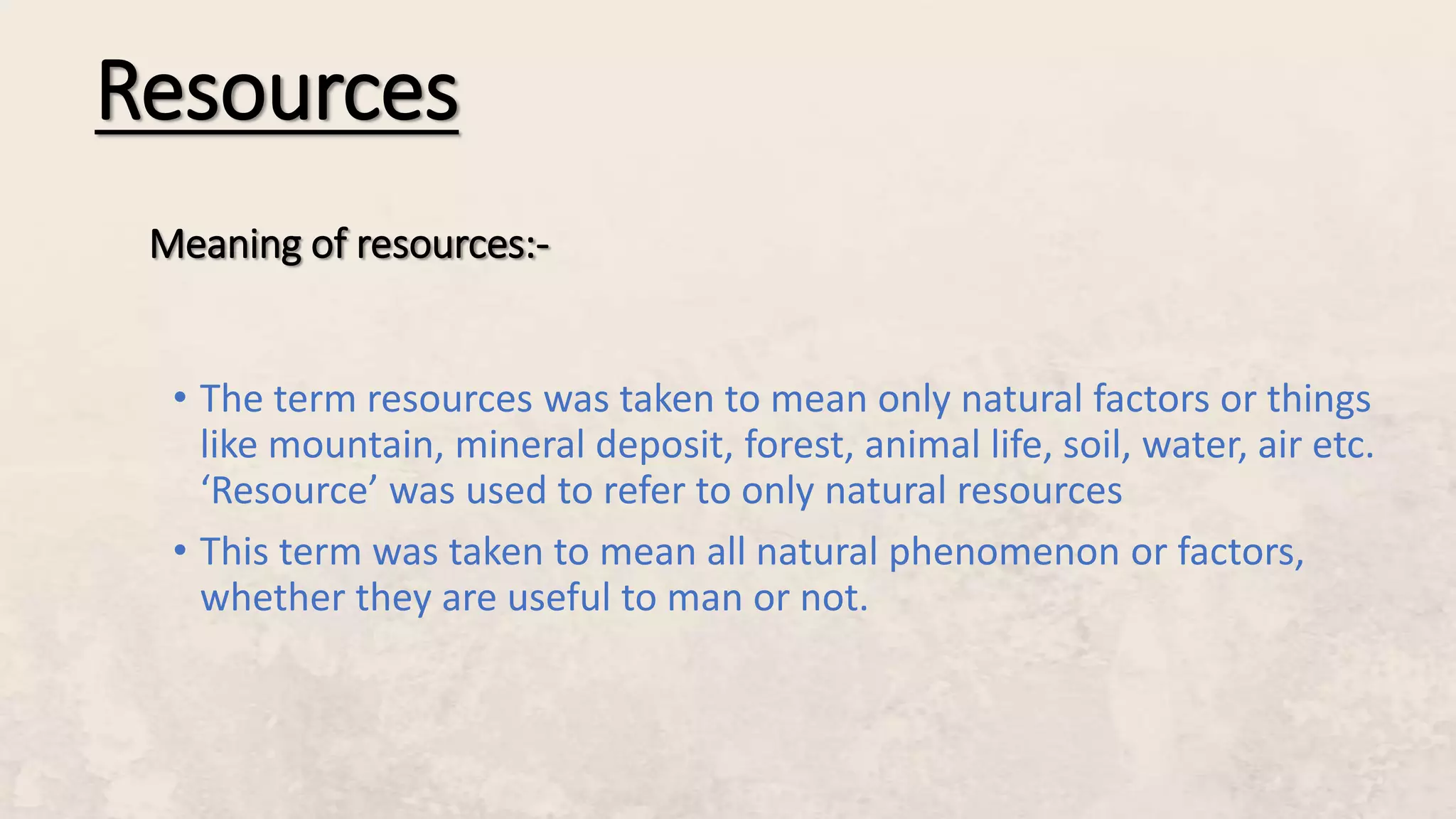 Forest and Water Resources | PPTX