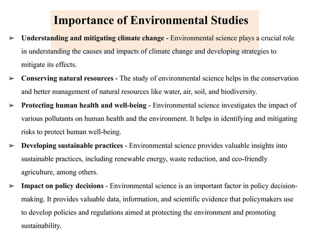 Environmental Science Module 1 Power point | PPTX | Environment | Science