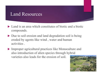 conservation of natural resources | PPTX