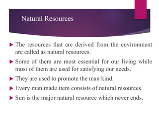 conservation of natural resources | PPTX