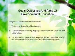 Environmental Education | PPTX | Agriculture | Industries