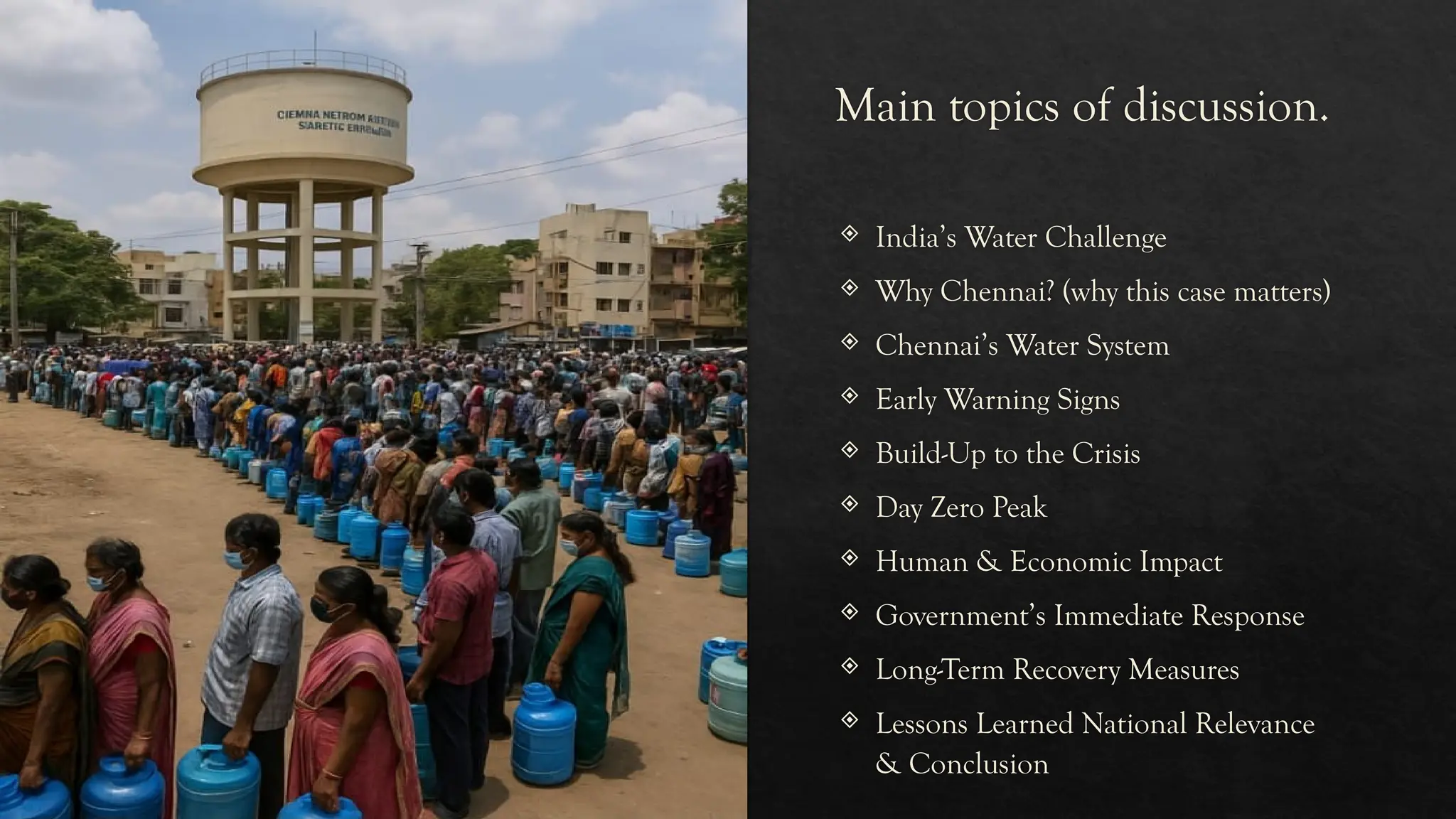 indian water crisis and underwater overuse | PPTX