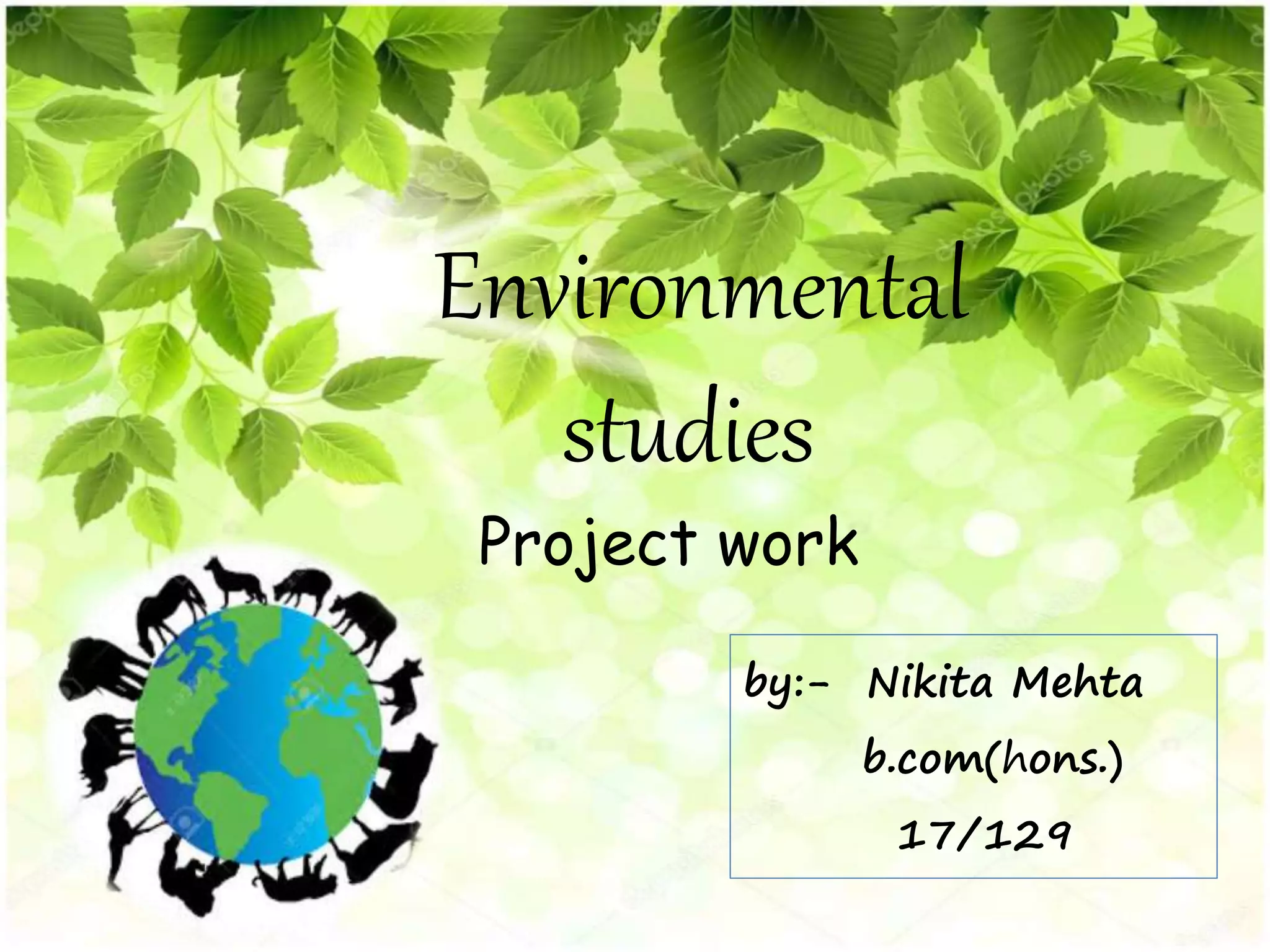 Endangered and Endemic species of India | PPTX