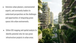 Promoting Urban Green Spaces for Climate Resilience | PPTX