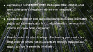 Promoting Urban Green Spaces for Climate Resilience | PPTX