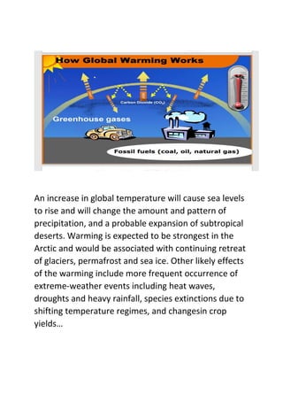 Evs project report on effect of global warming | PDF