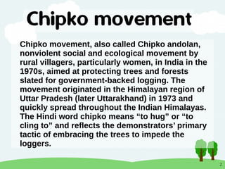 chipko moment case study ppt | PPT