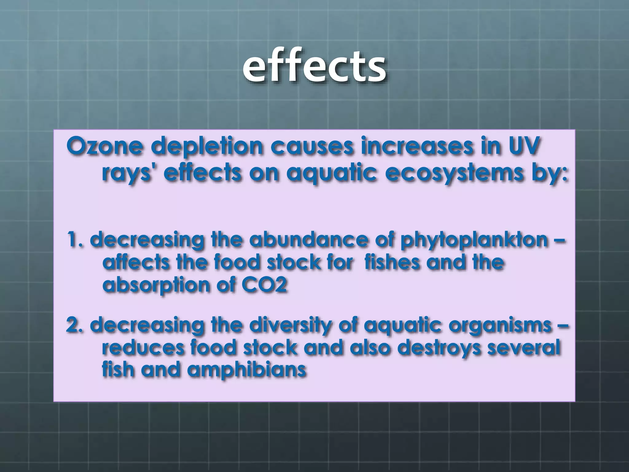 ozone layer depletion | PPTX