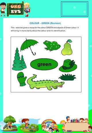 Grade UKG - Environmental Science - Worksheet (Printable) | PDF