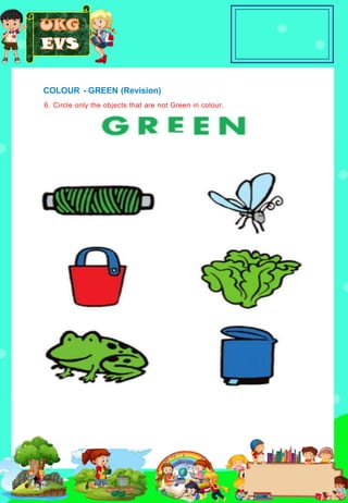 Grade UKG - Environmental Science - Worksheet (Printable) | PDF